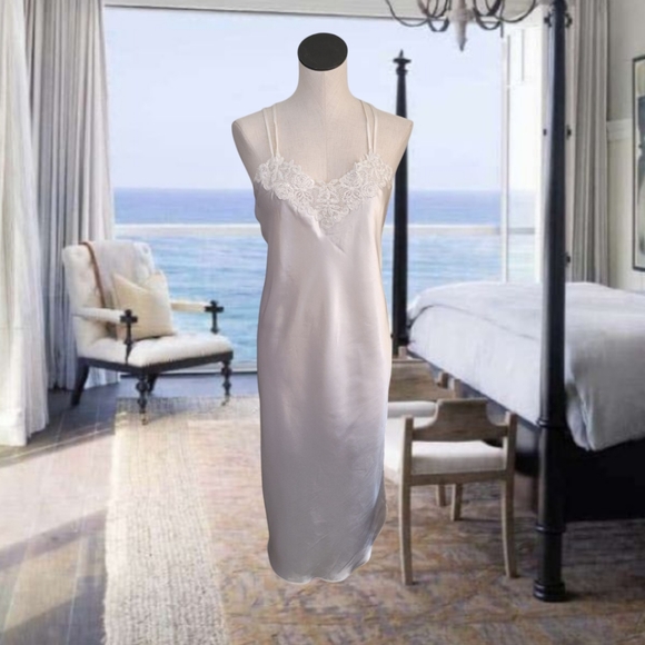 Expressions | Intimates & Sleepwear | Vintage 8s White Satin Negligee ...